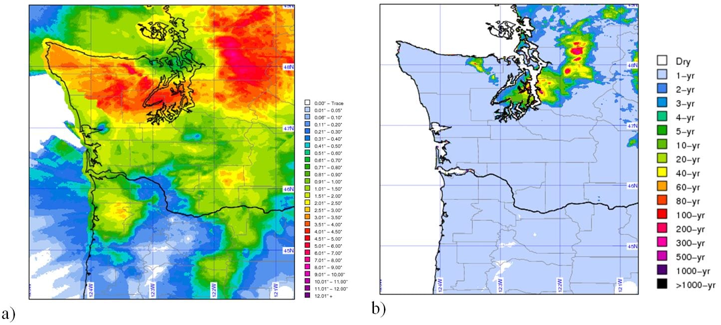 Average Recurrence Interval of Extreme Rainfall in Real-time - Earthzine